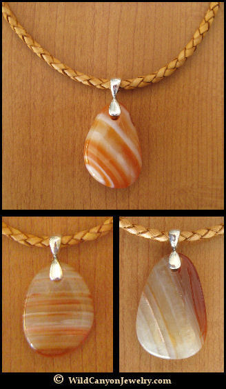 Red Sardonyx Pendant Necklace