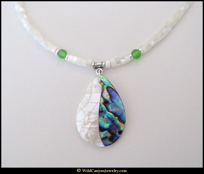 Mother Of Pearl Shell Necklace